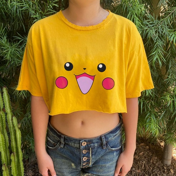 Tops | Pikachu Crop Top | Poshmark